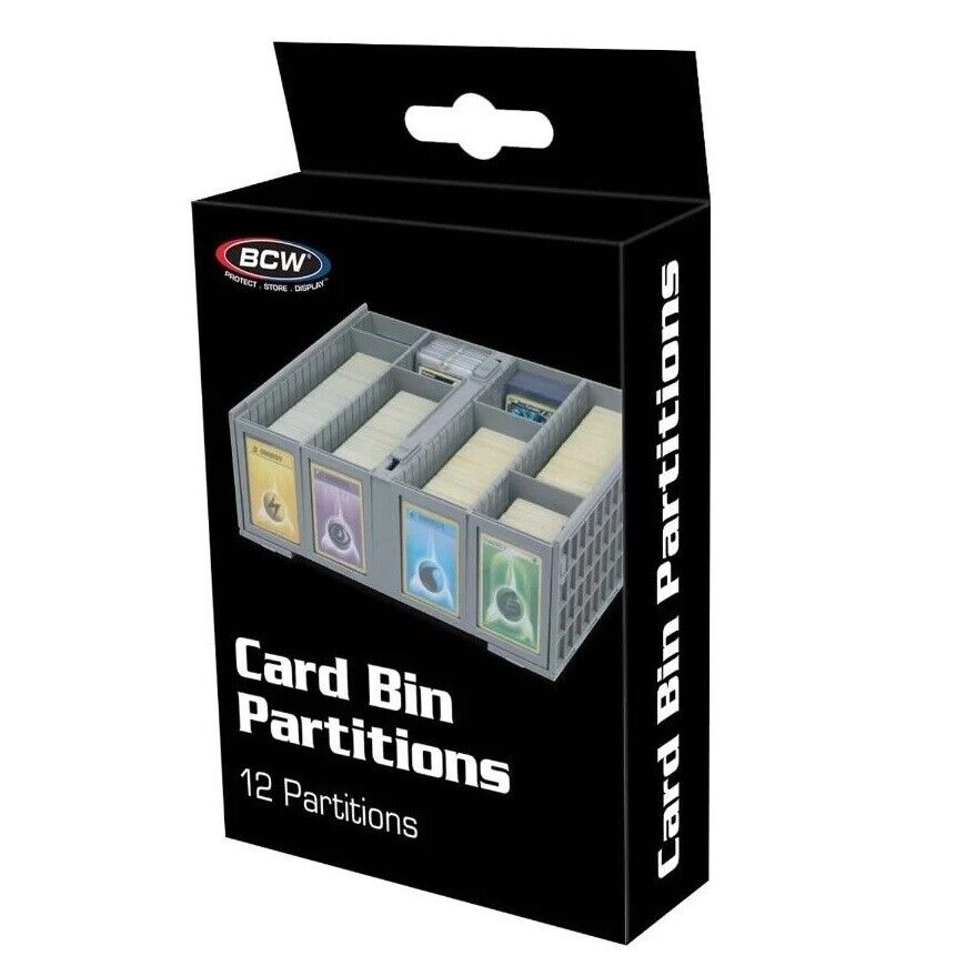 BCW Collectible Card Bin Partitions "Grey" - Antstop