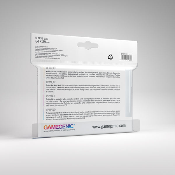 Gamegenic Sleeve Standard Size 100pcs "Closable Inner Sleeves" - Antstop